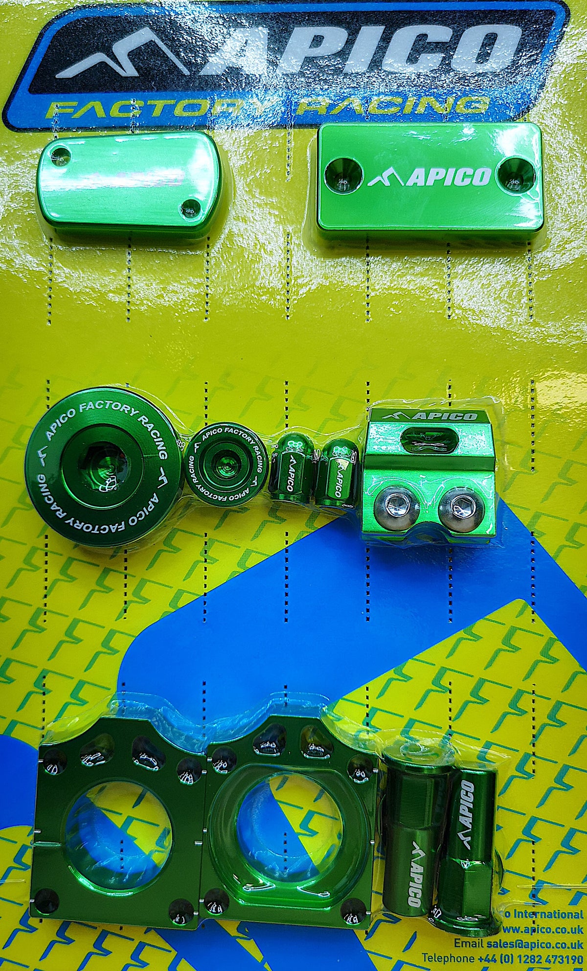 11 Piece Factory Bling Kit for Kawasaki KX250F/KX450F by Apico — Torbay ...